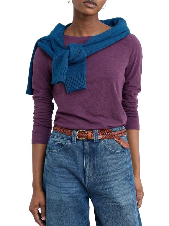 SEASALT CORNWALL Easel Long Sleeve Stretch Organic Cotton Top